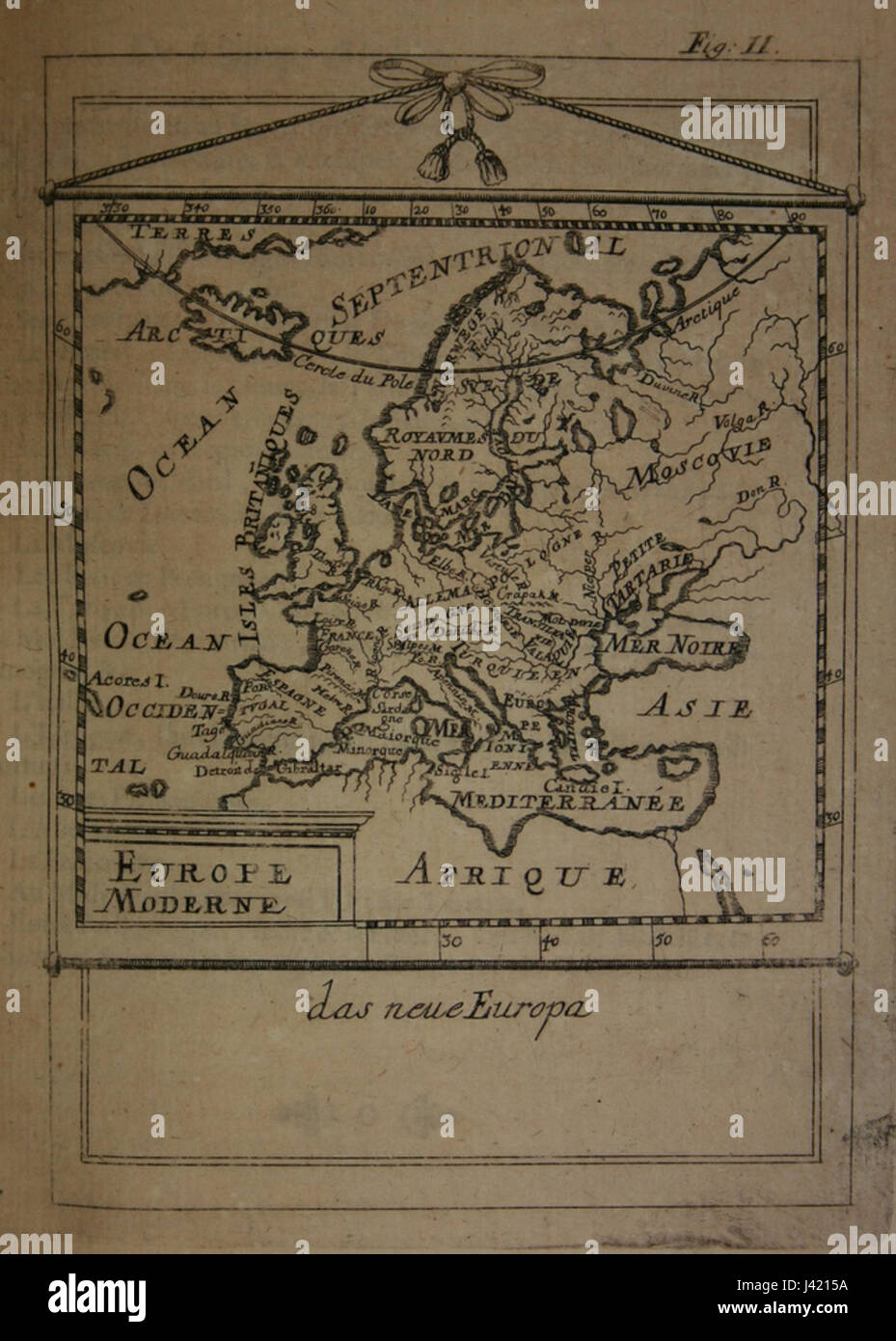 Map of Europe, 1685 Stock Photo - Alamy