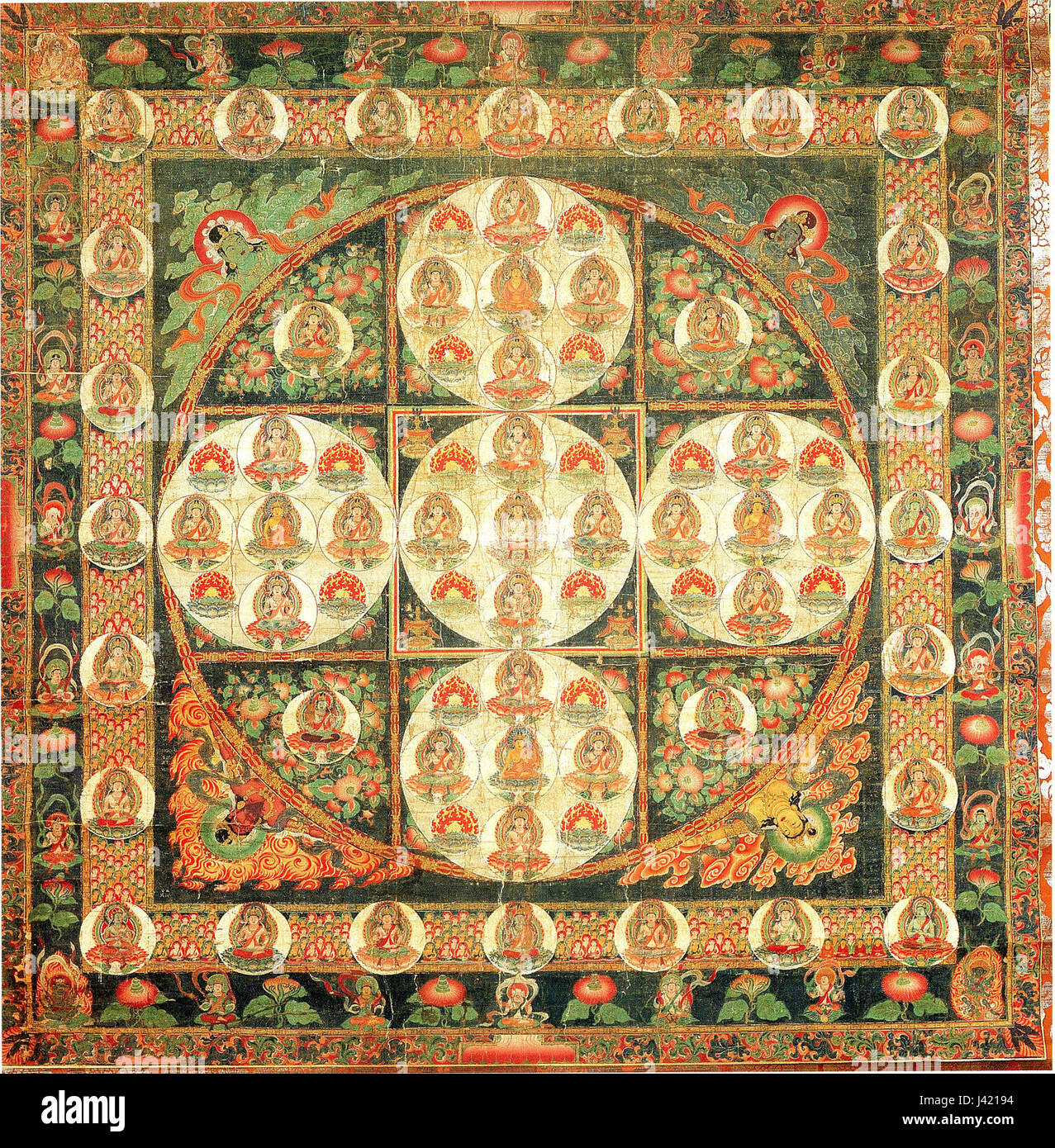 The Kongokai 81son Mandala is a significant religious artwork ...