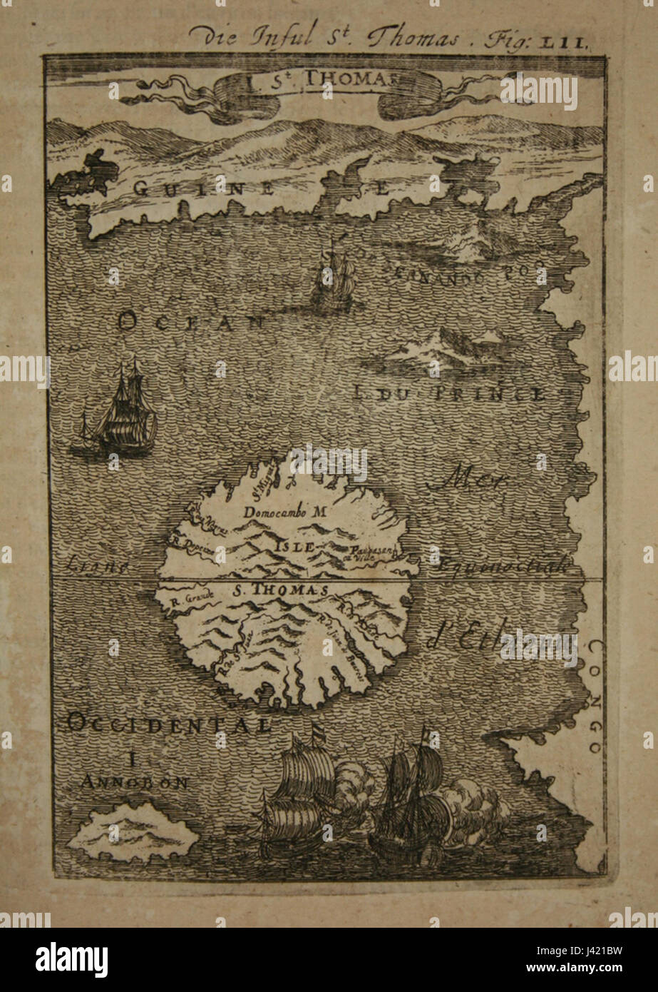 St thomas map hi-res stock photography and images - Alamy