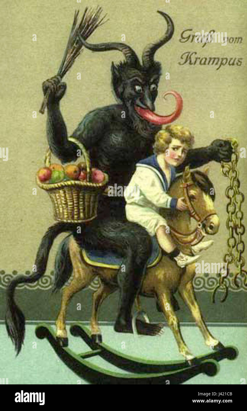 Christmas devil krampus character hi-res stock photography and images ...