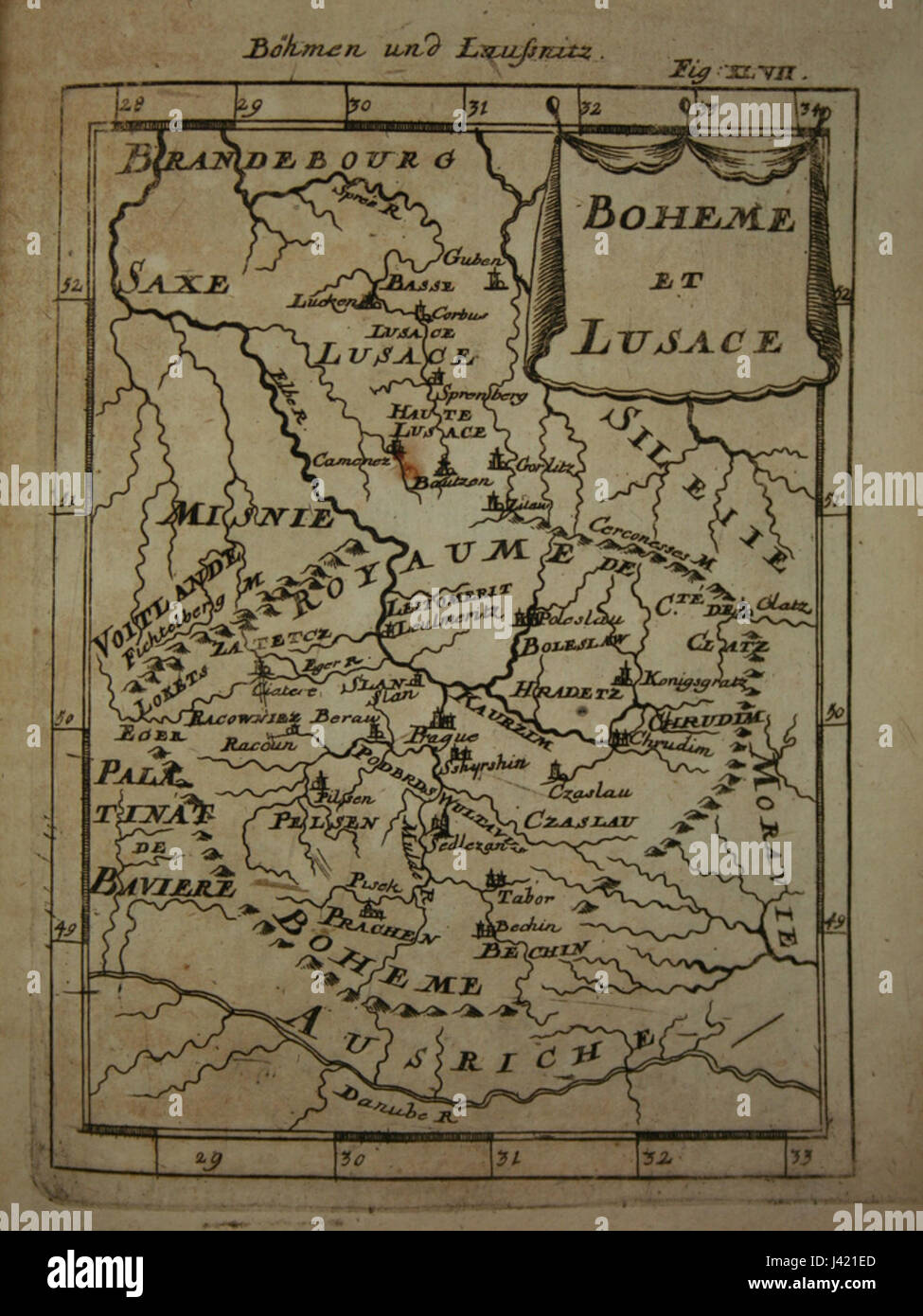 Map of bohemia hi-res stock photography and images - Alamy