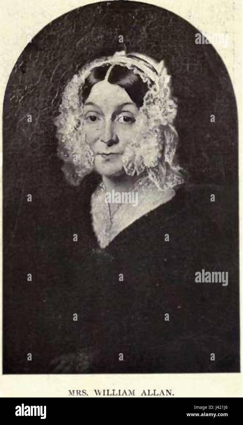Leah Allan wife of William Allan Stock Photo - Alamy