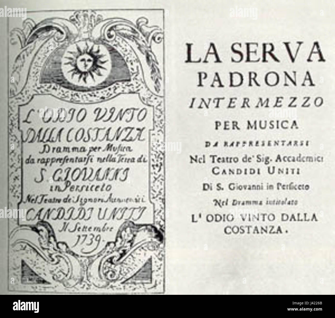 Opera buffa theatre hi-res stock photography and images - Alamy