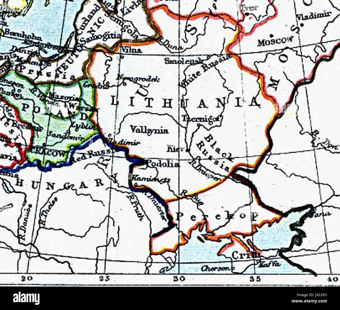 1400 map hi-res stock photography and images - Alamy