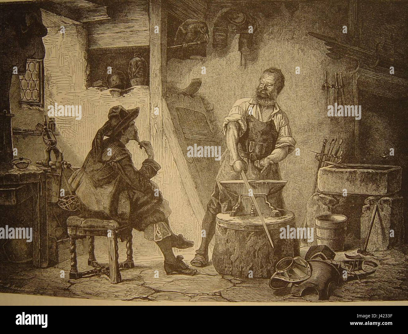 L'armurier, meaning 'The Gunsmith' in French, is a depiction of the ...
