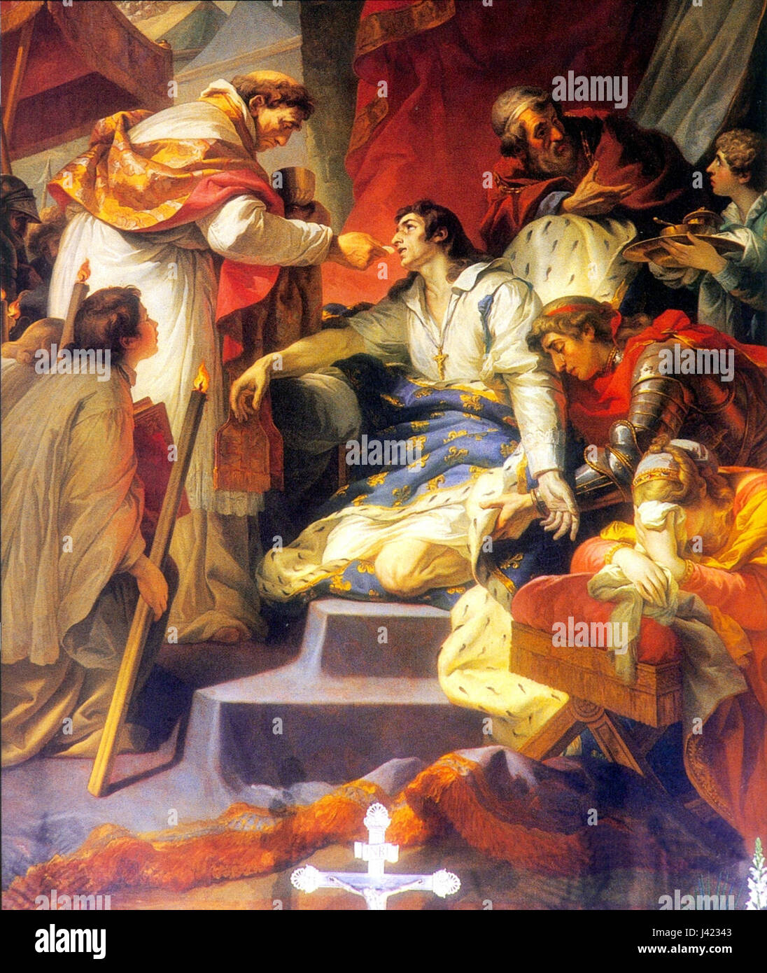 Translated as 'The Last Communion of Saint Louis, King of France' by ...