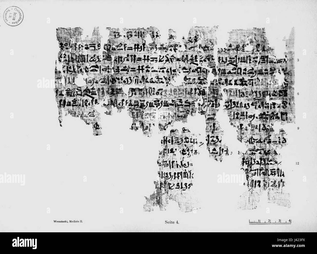An ancient Egyptian medical papyrus, dating back to the early history ...