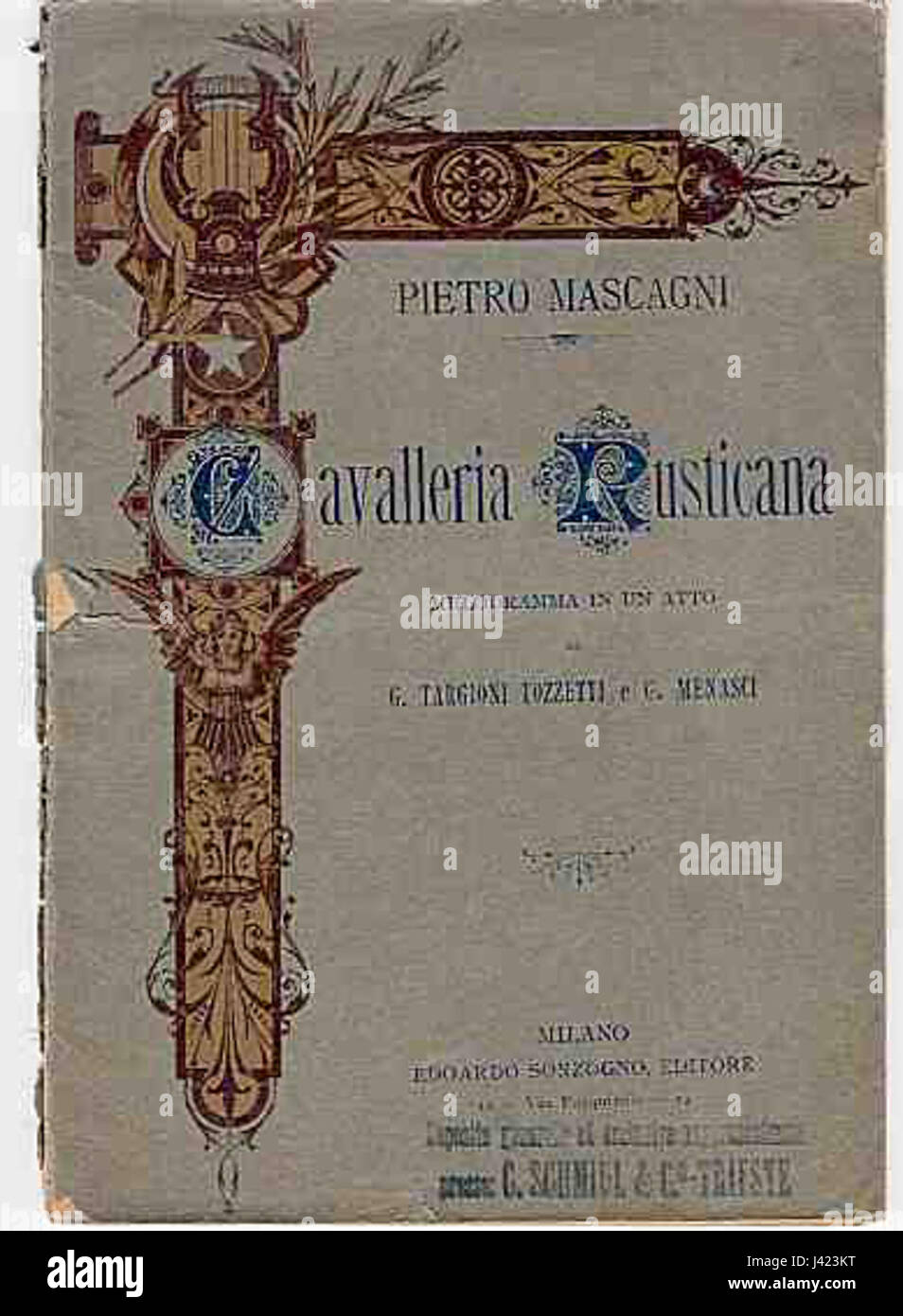 The 1906 libretto of 'Cavalleria Rusticana' is a dramatic script for ...