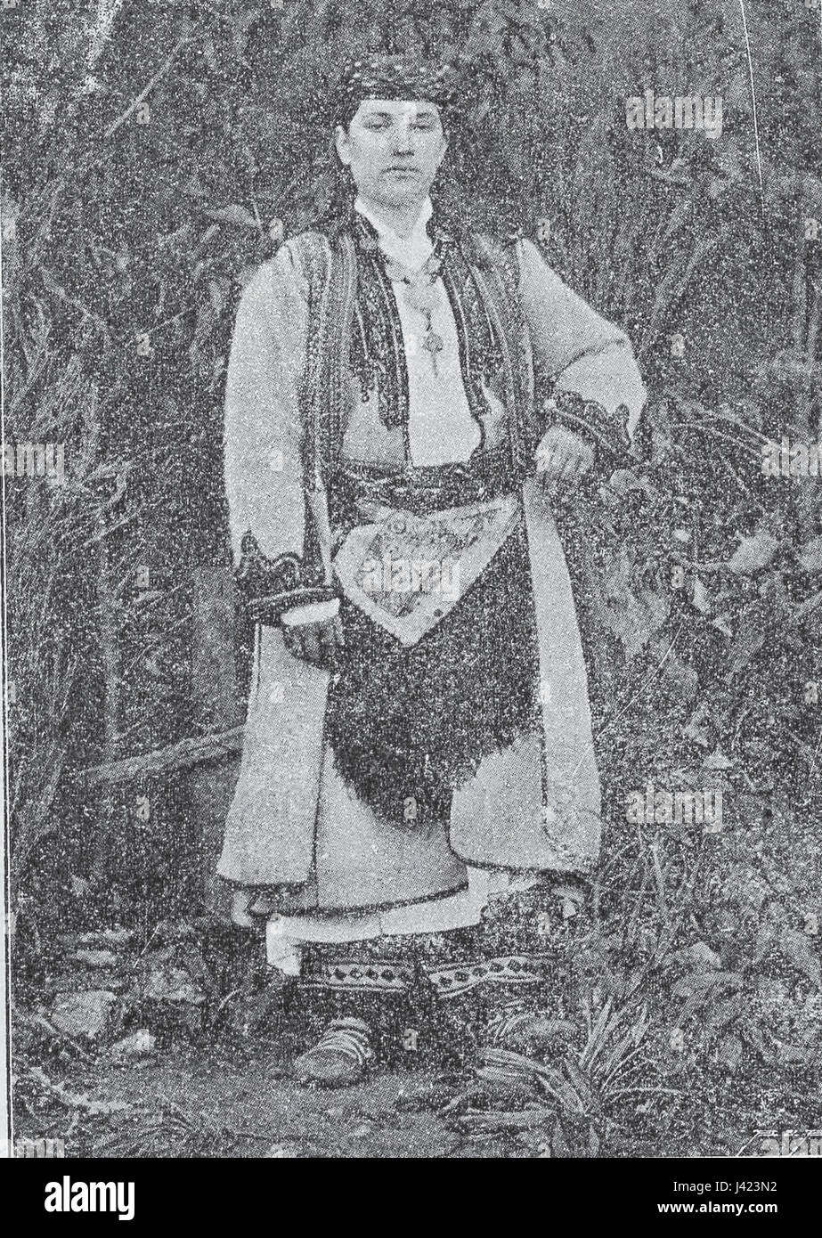 A photograph or artistic representation of a Macedonian woman from the ...