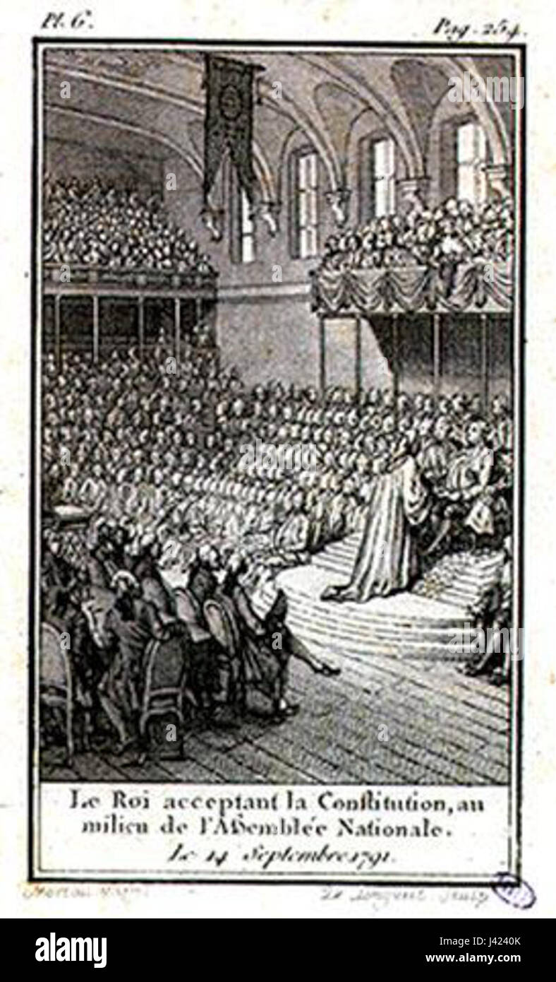 Louis XVI of France swearing the constitution marks a significant ...