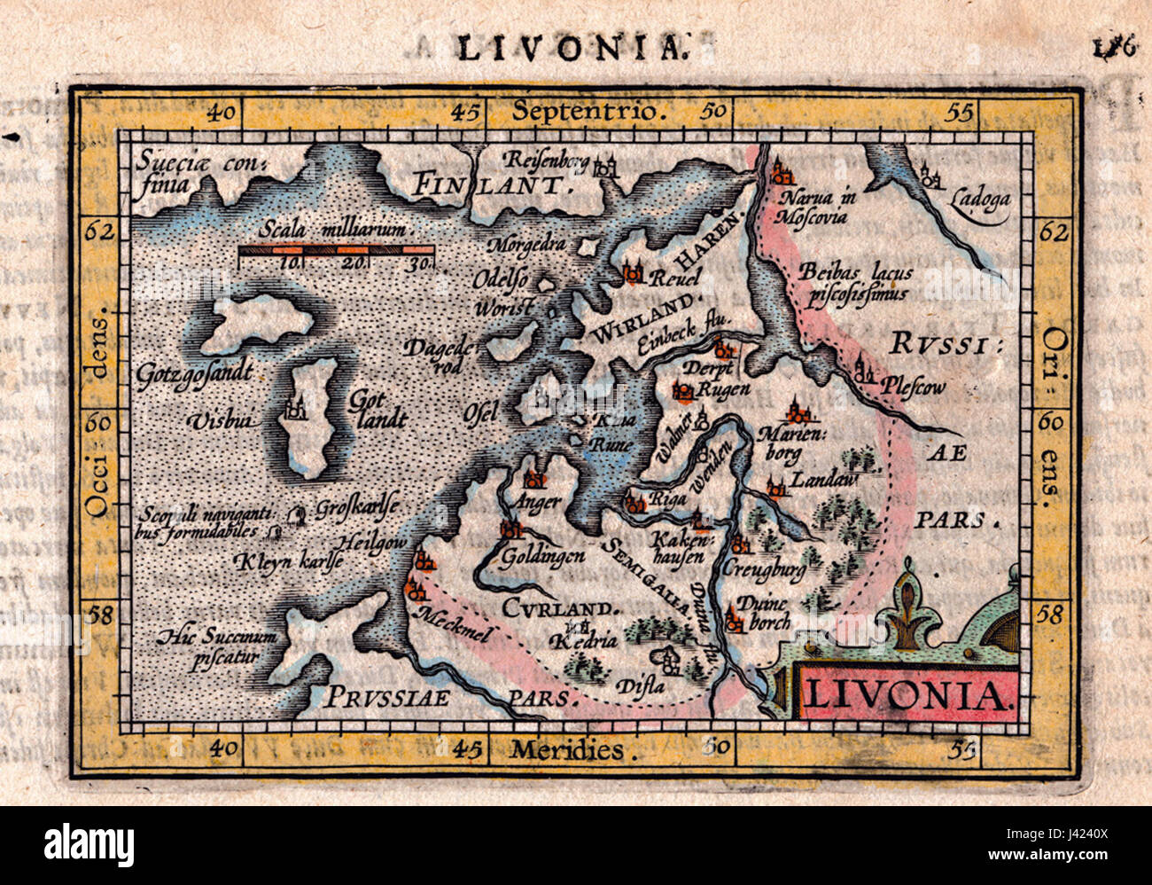 Livonia map hi-res stock photography and images - Alamy