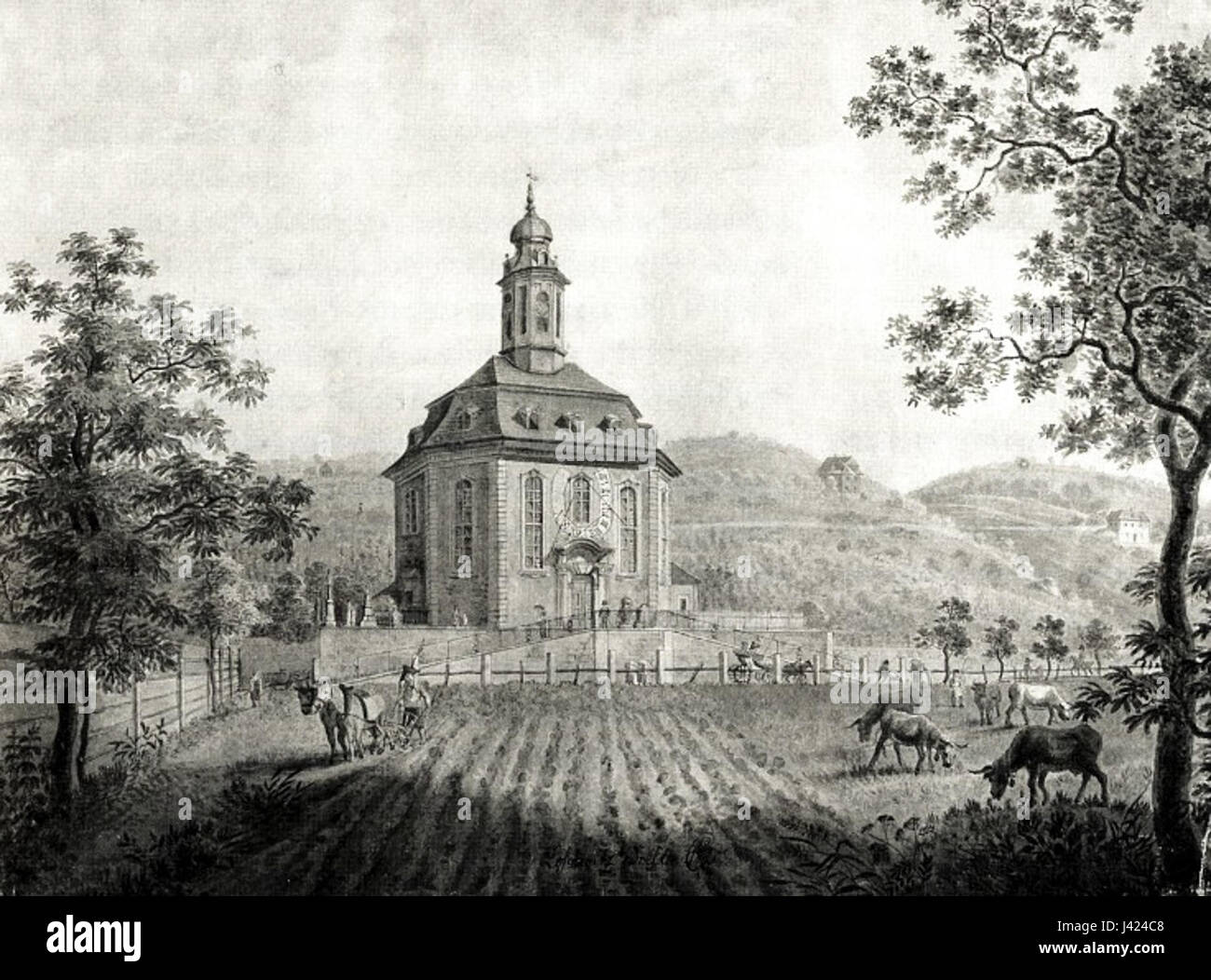 Loschwitzer Kirche, built around 1820, is a historic church located in ...