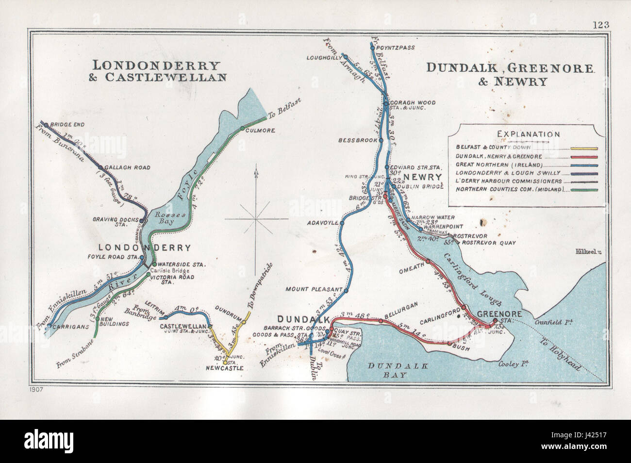 Newry map hi-res stock photography and images - Alamy