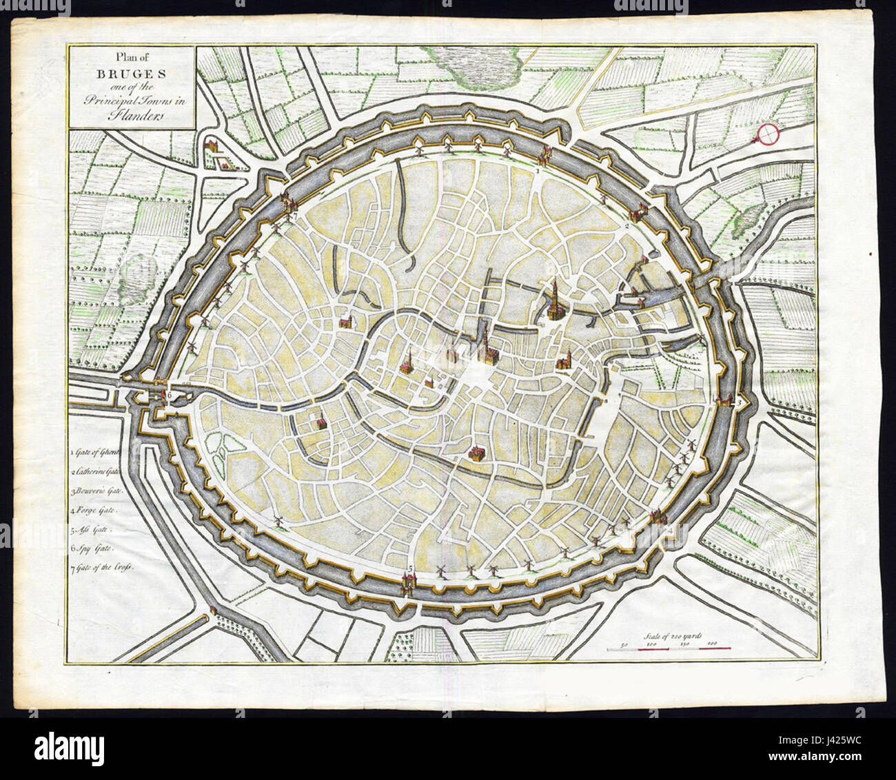 Bruges map hi-res stock photography and images - Alamy
