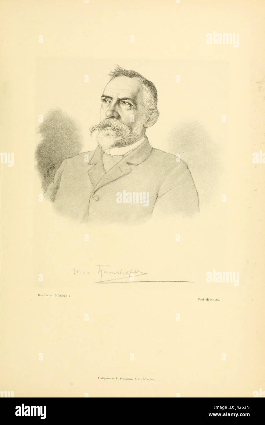 Max Haushofer by Paul Heyse Stock Photo - Alamy