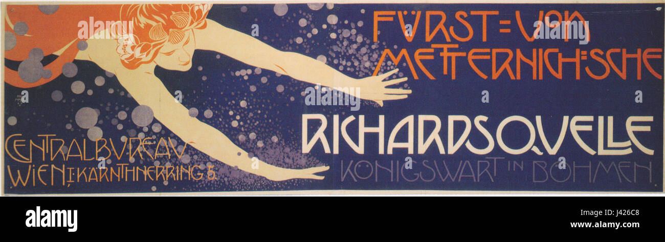 Kolo Moserâ€™s 'Richardsquelle' from 1899 is a notable piece of art ...