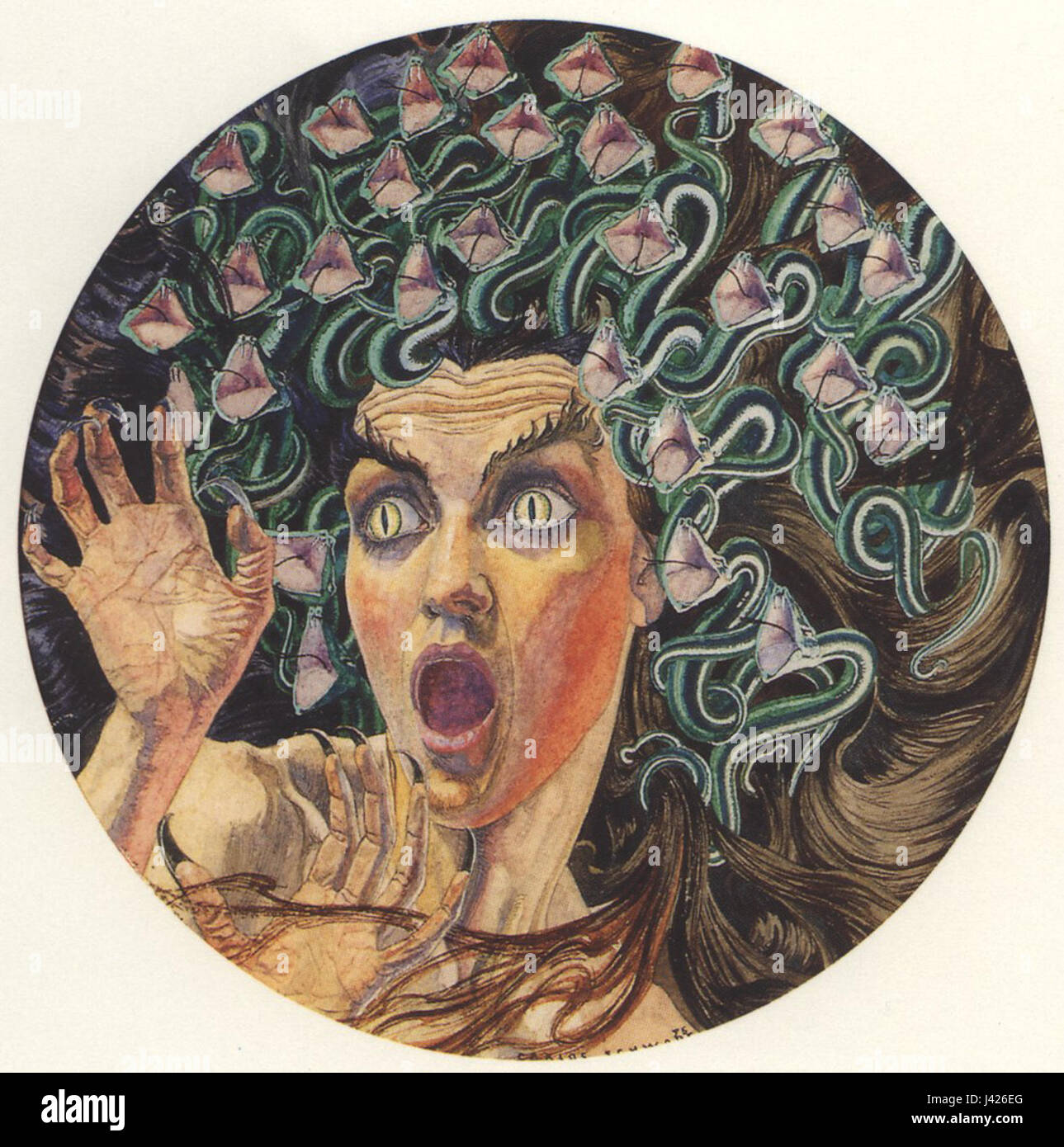 Snake haired medusa hi-res stock photography and images - Alamy