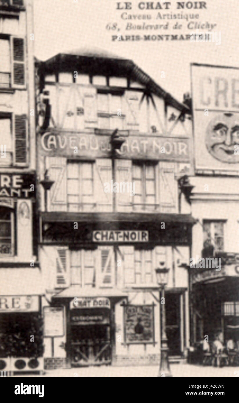 Le Chat Noir was a famous cabaret in Paris, known for its role in the ...
