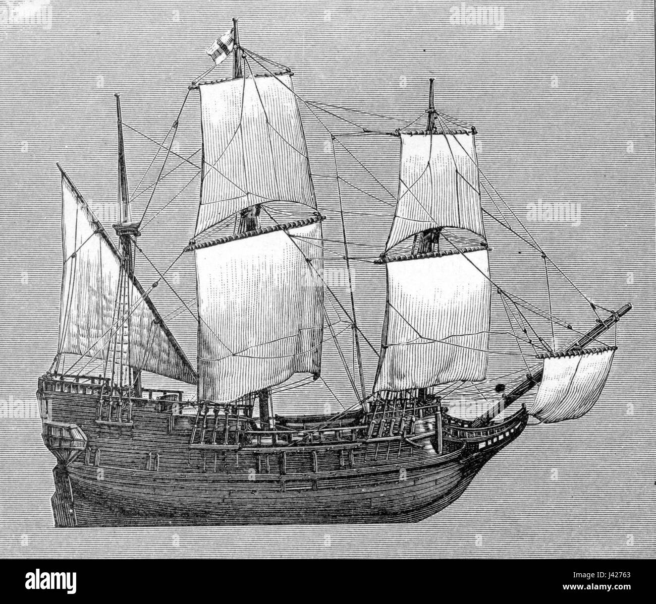 Mayflower Simple Drawing