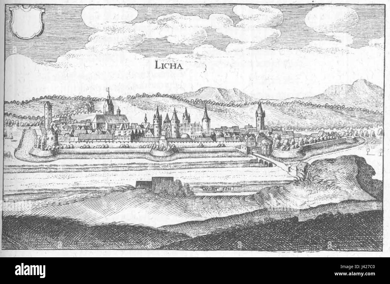 Portrait of Licha, as depicted by artist Merian. Further context is ...