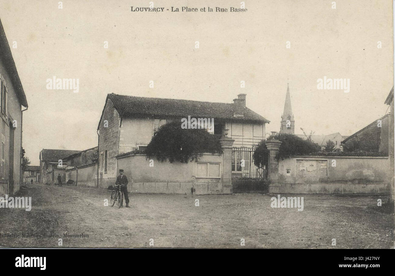 Louvercy Rue basse is a historical street in France, possibly located ...