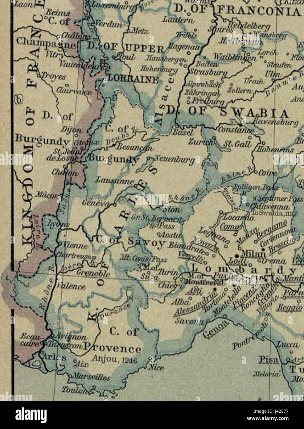 Feudal europe map hi-res stock photography and images - Alamy