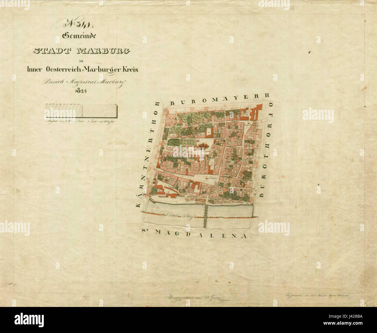 Map of maribor hi-res stock photography and images - Alamy