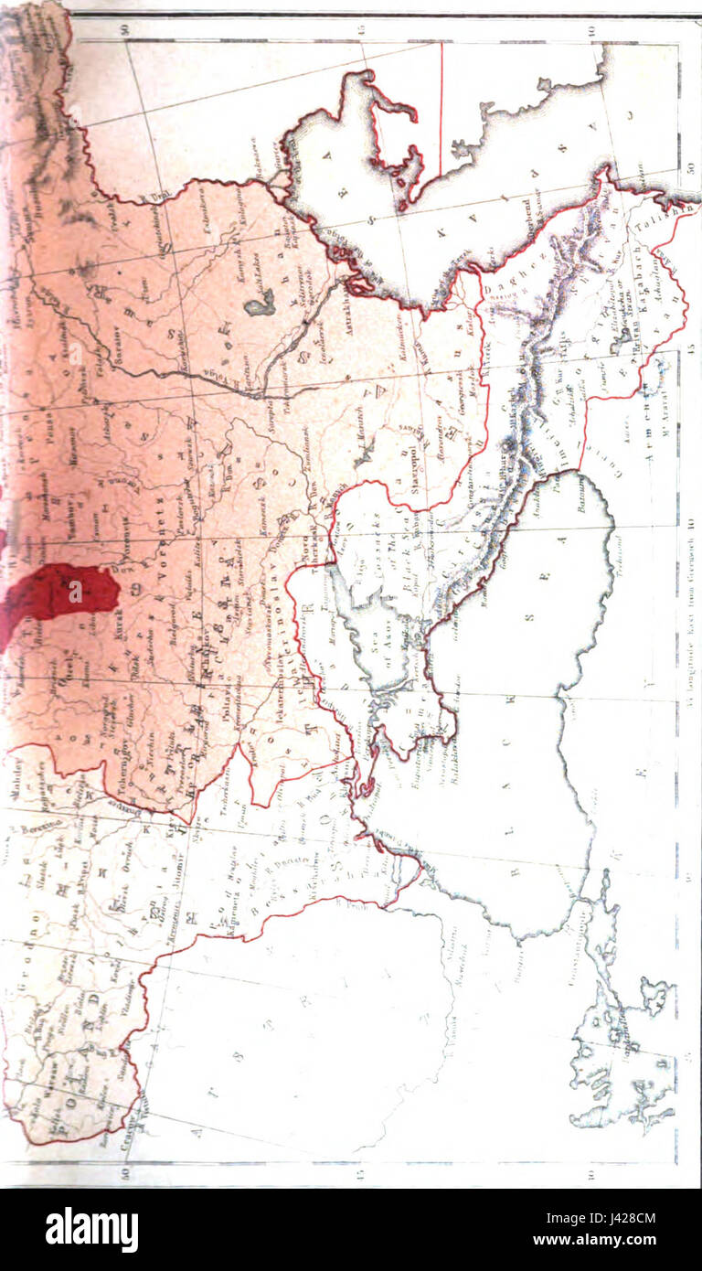 A map created by B. George Dodd, depicting Russia and its territories ...