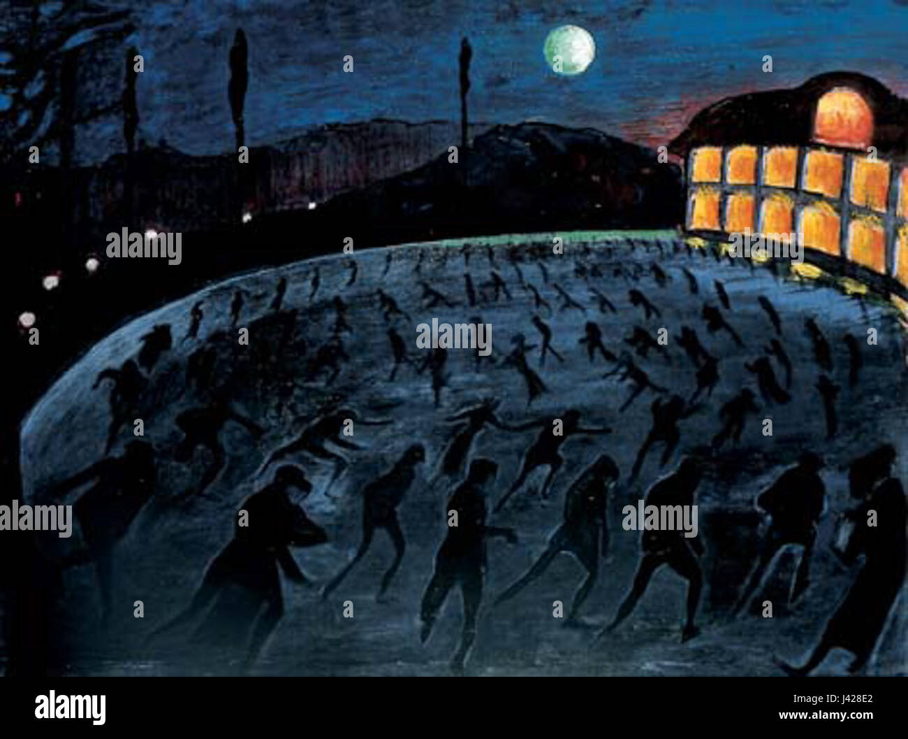 'I pattinatori' (The Skaters) by Marianne von Werefkin captures the ...