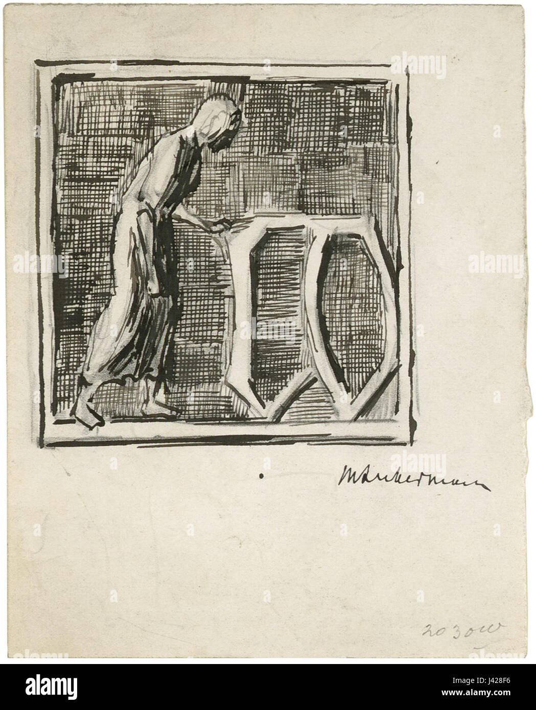 Drawing by max liebermann hi-res stock photography and images - Alamy