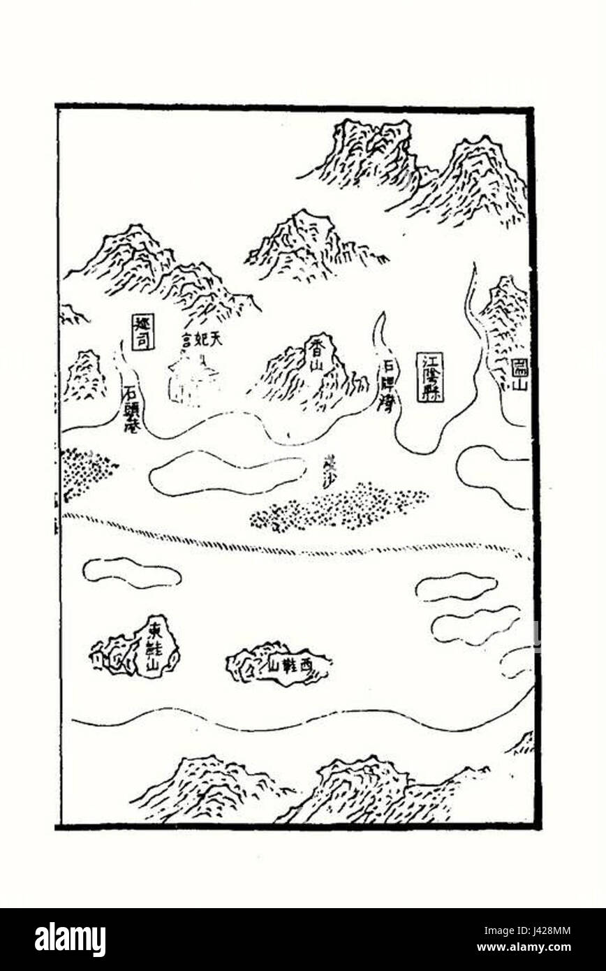 Historical map depicts geography Cut Out Stock Images & Pictures - Alamy