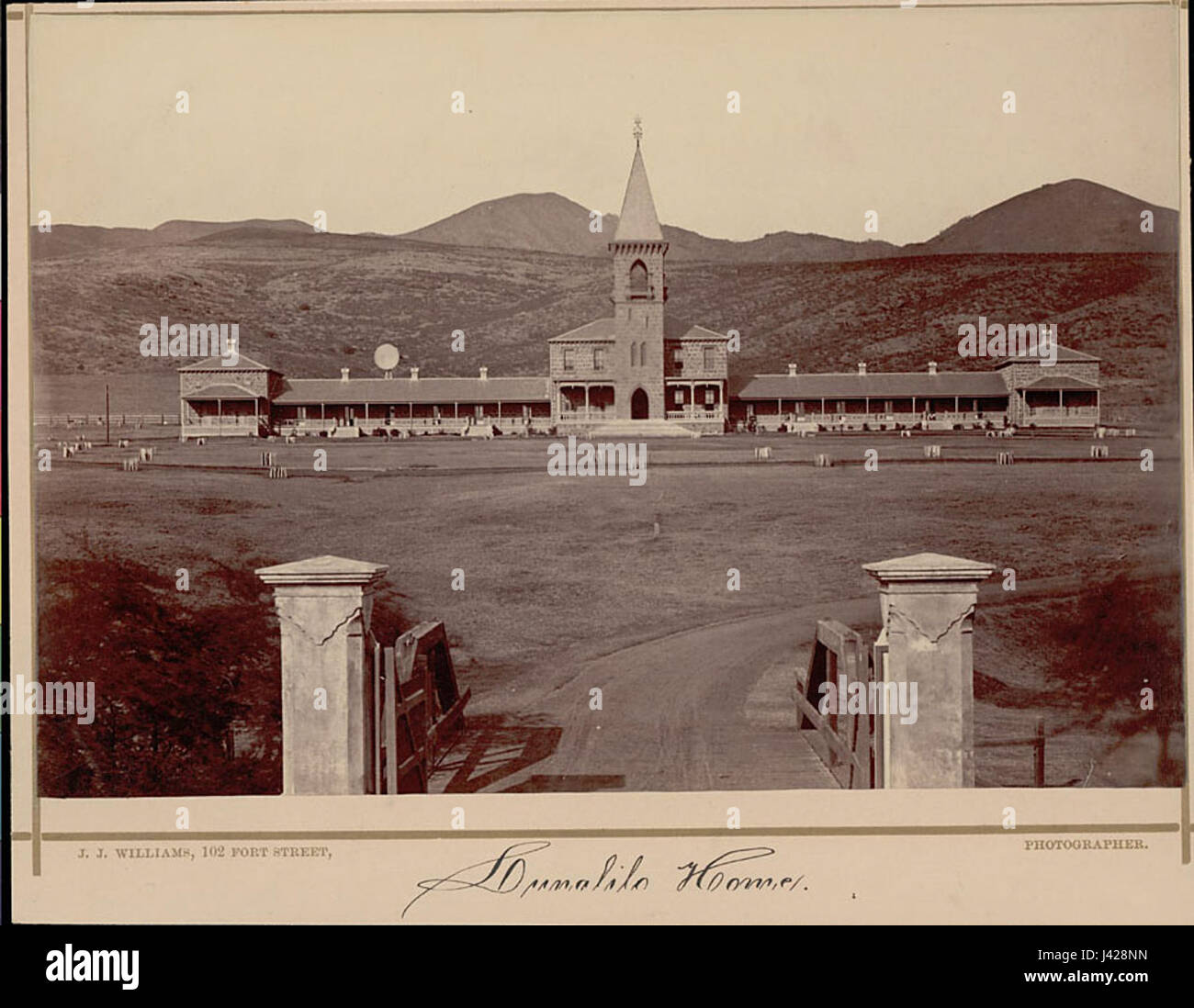 Lunalilo Home in 1885, photography by J. J. Williams Stock Photo - Alamy