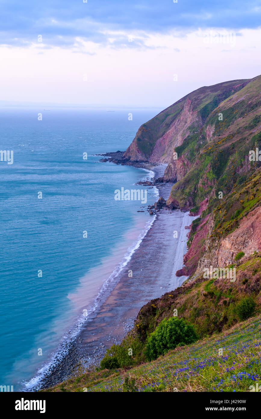 Foreland Point and the Bristol Channel in Exmoor National Park near ...
