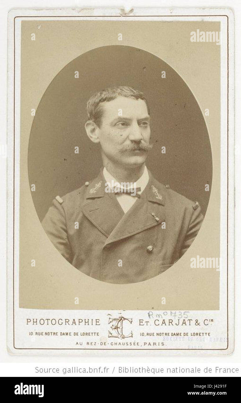 'Le commandant Gallieni en 1881' refers to a depiction of French ...