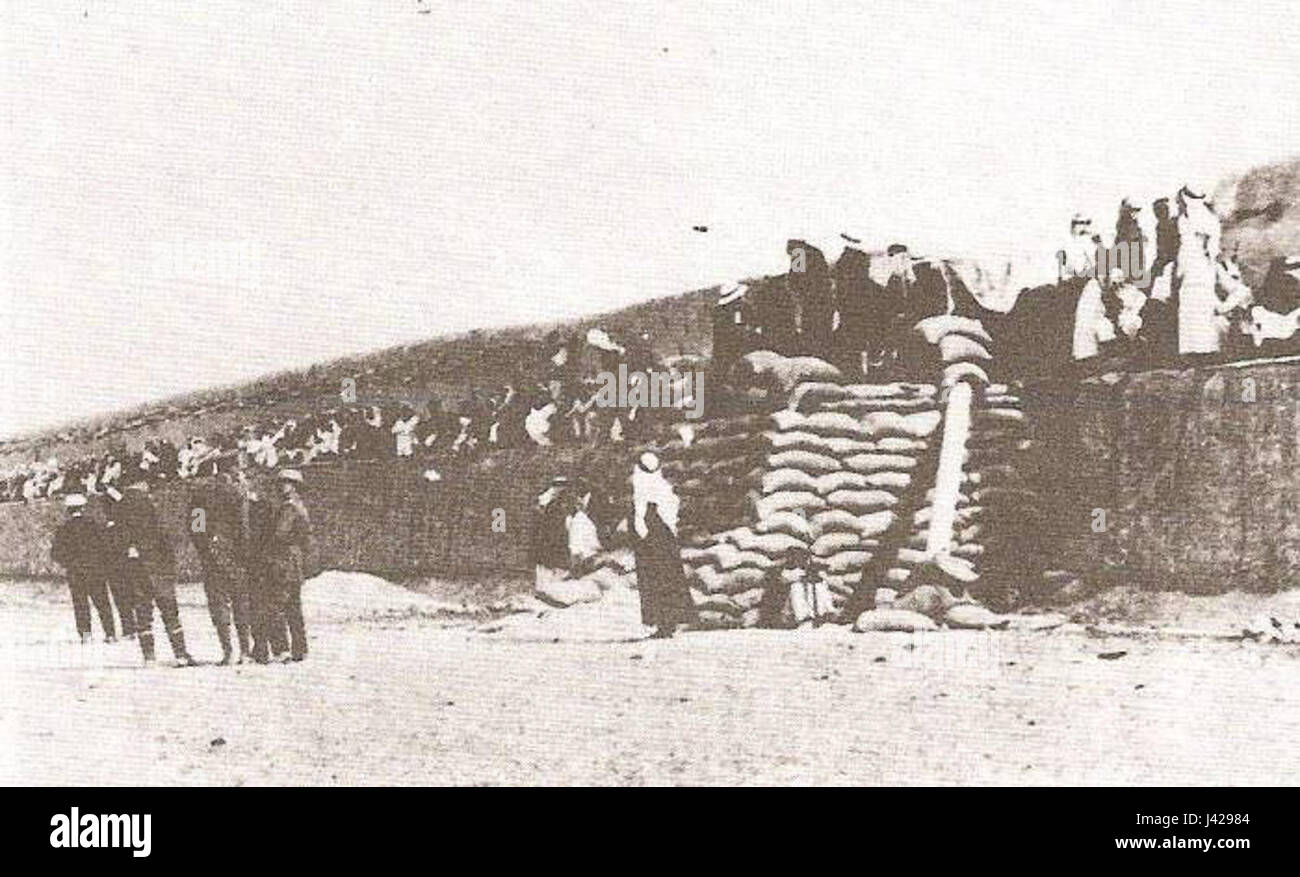 This image depicts a historical scene from Kuwait in 1928, providing ...