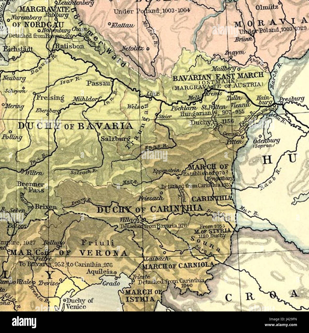 Holy roman empire map hi-res stock photography and images - Alamy