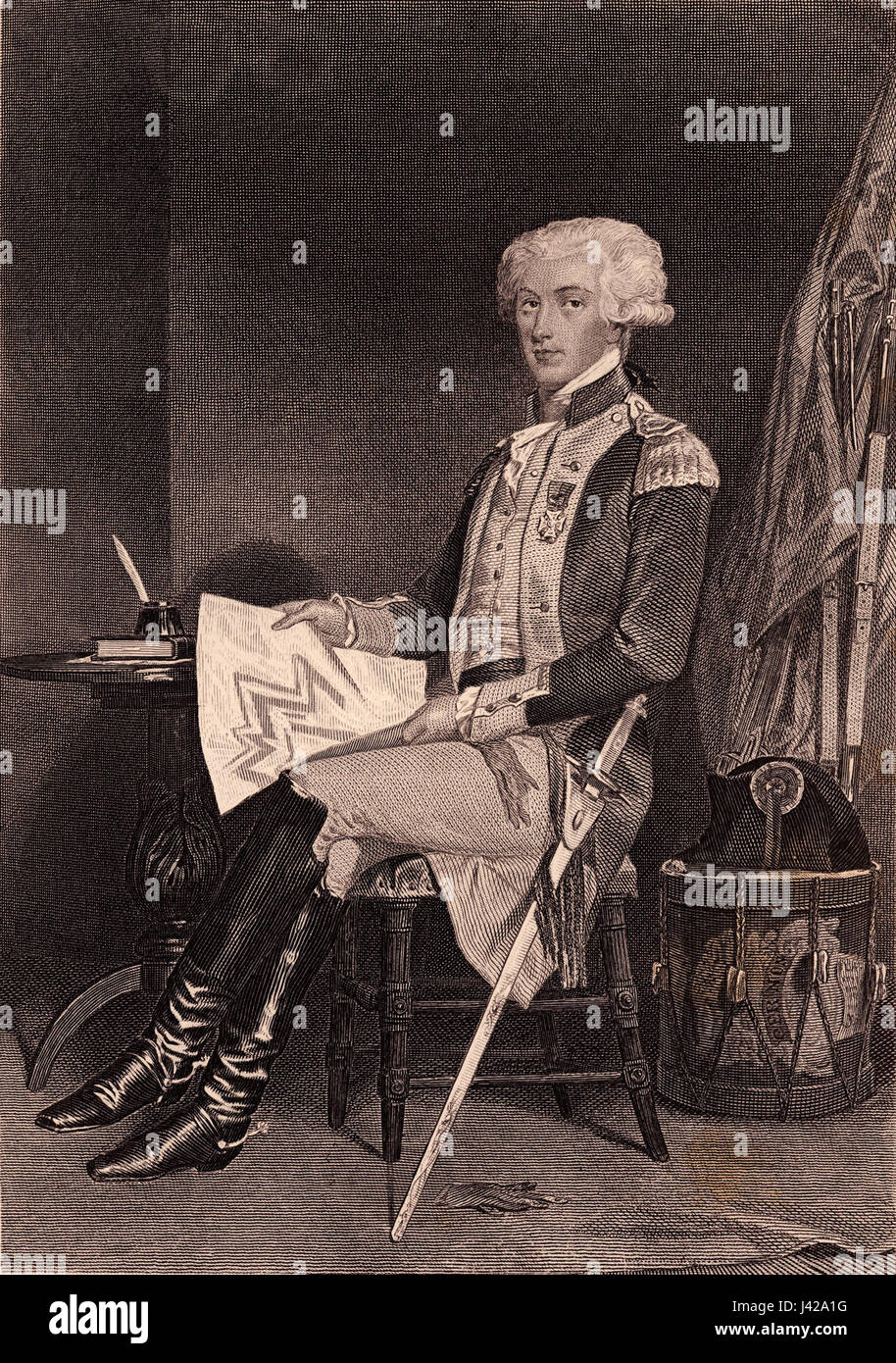 Marie joseph paul yves roch gilbert du motier de lafayette hi-res stock photography and images ...