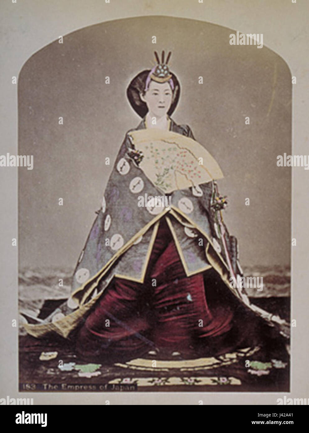 Kusakabe Kimbei's 183 photograph 'The Empress of Japan' captures the ...