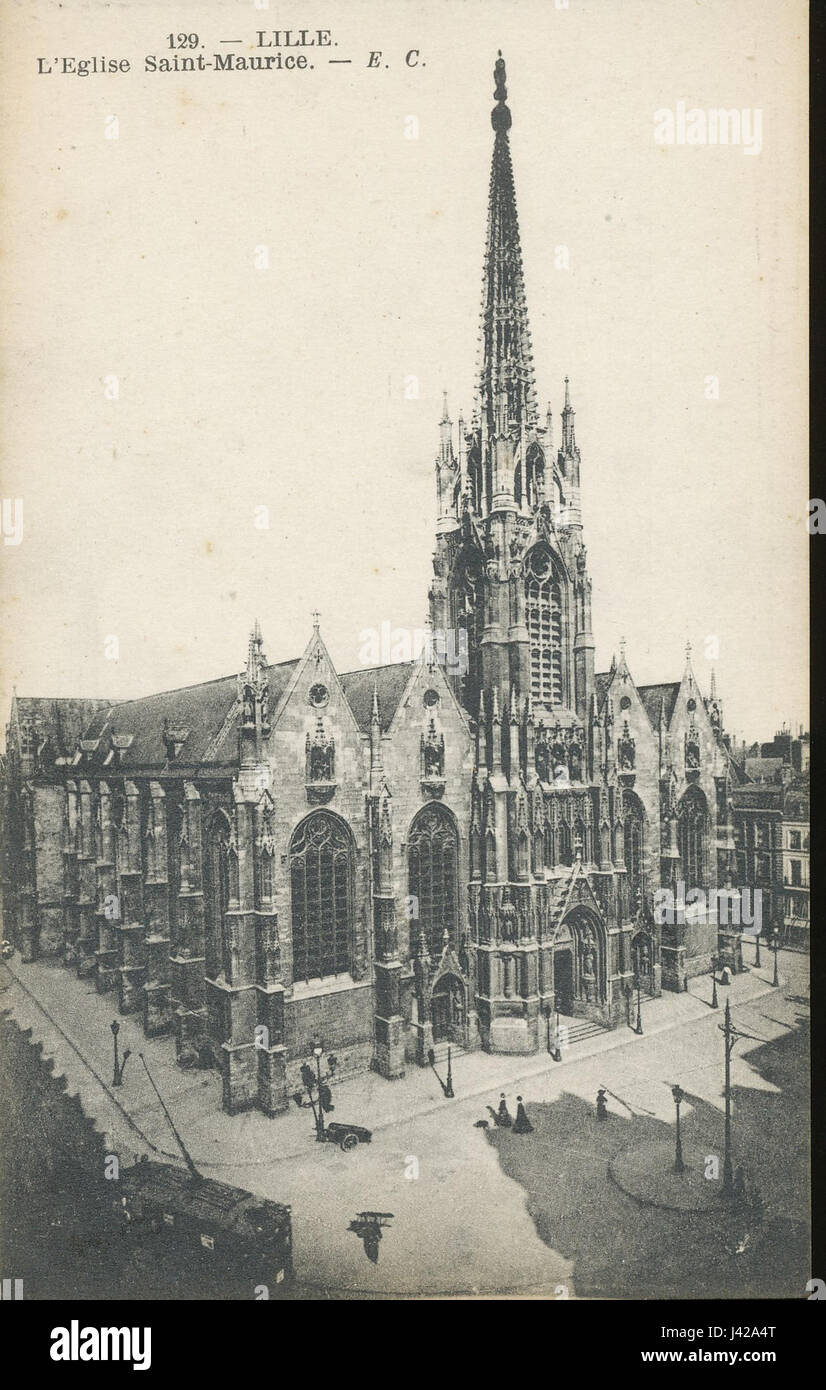 L'Eglise St Maurice in Lille is a historic church known for its ...