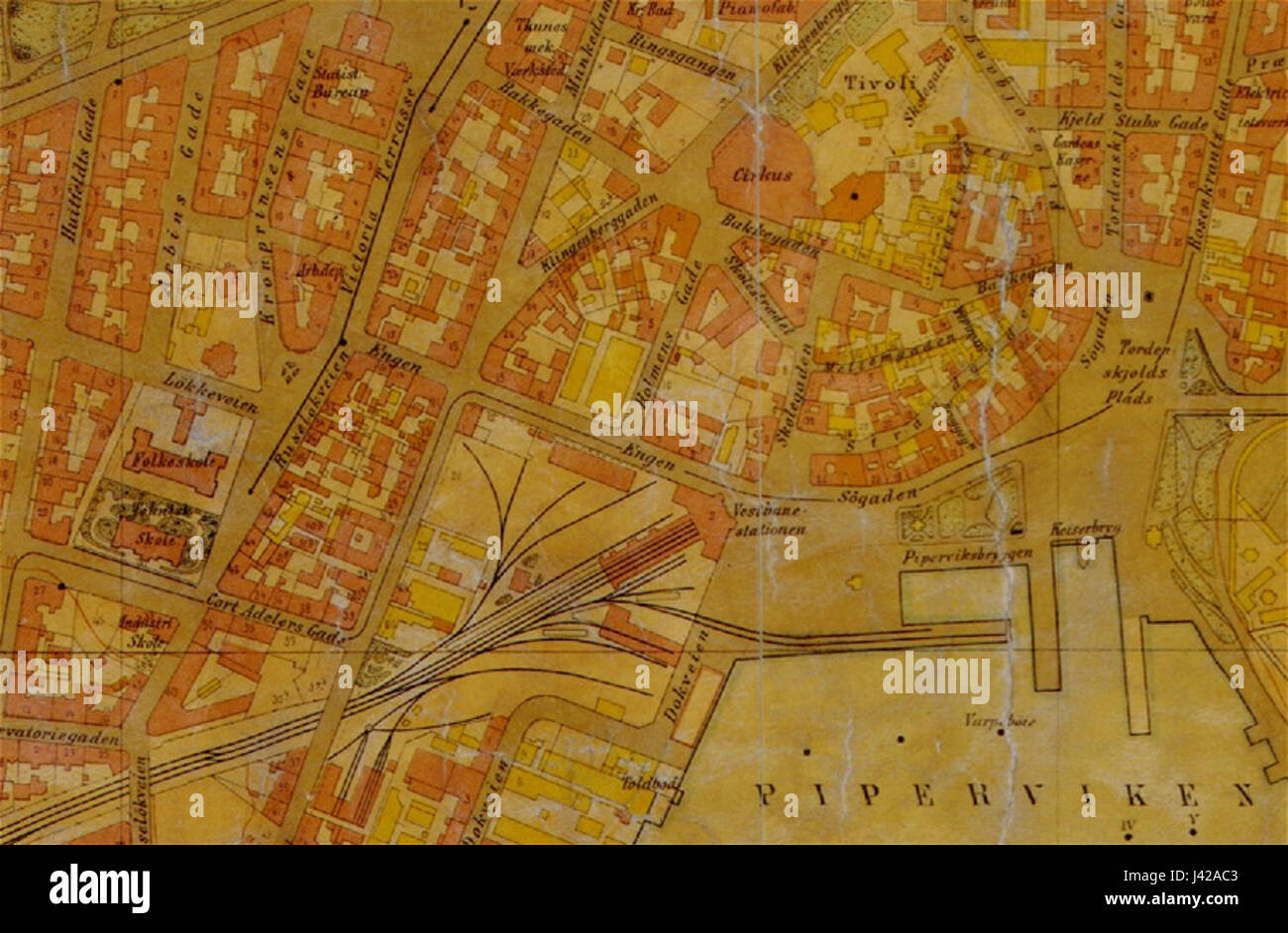The 'Kristiania kart' refers to a historical map of Kristiania, now ...