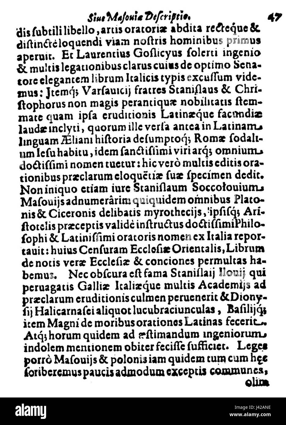 'LA Topographia sive Masoviae descriptio' is a work by Andrea Swiecicki ...