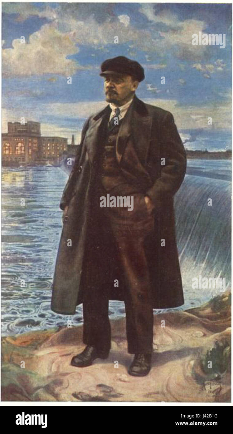 Lenin at Volkhovstroy by Isaak Brodsky Stock Photo - Alamy
