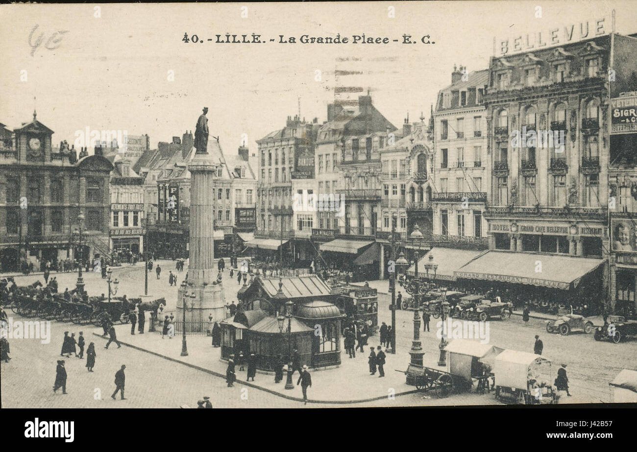 La Grande Place in Lille, France, is a famous public square known for ...