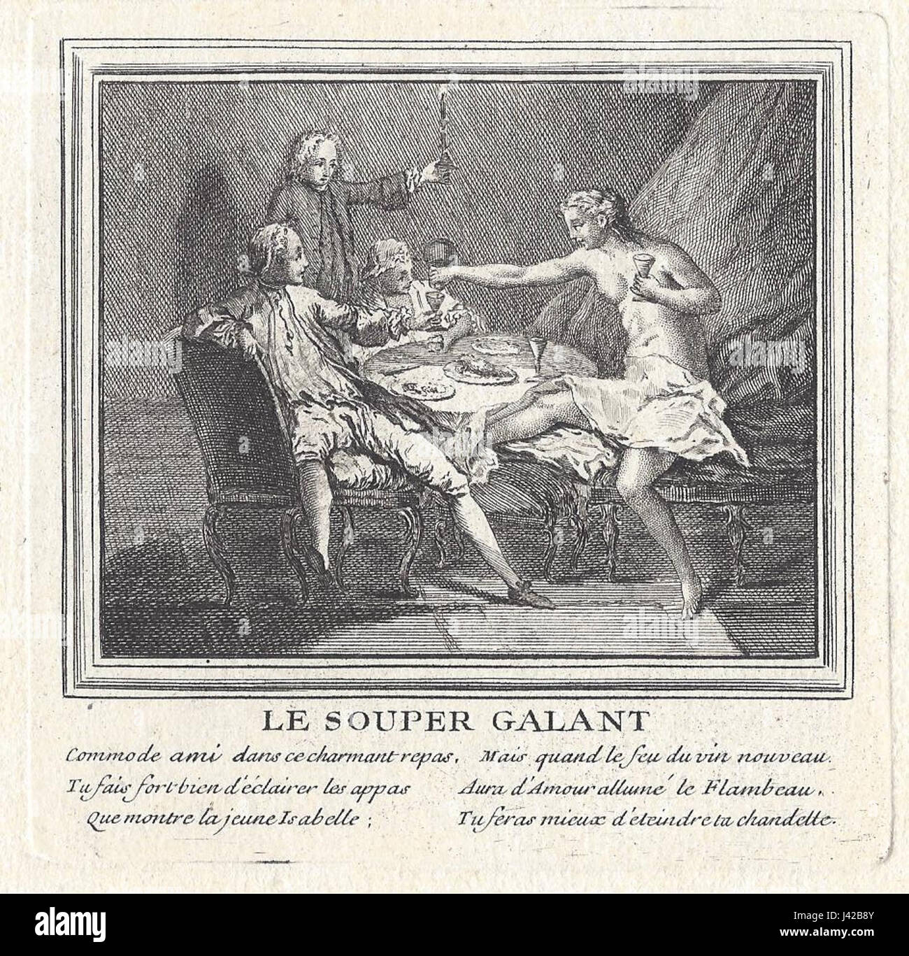 History of manners and customs of the french hi-res stock photography ...