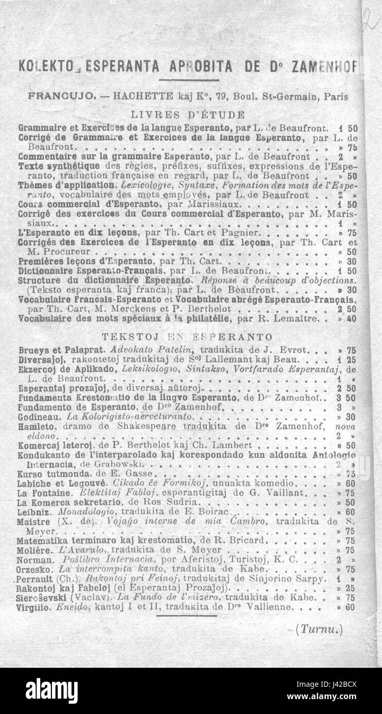 This is the first promotional information book, *Libro Unua*, which is ...