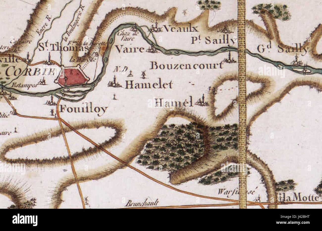 Le Hamel refers to a location in France, and Carte de Cassini refers to ...