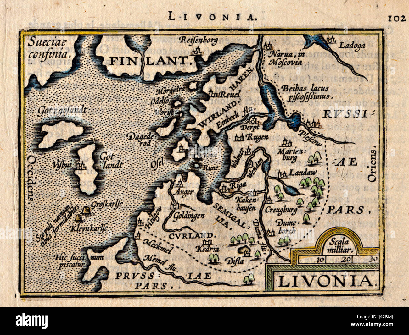 Livonia map hi-res stock photography and images - Alamy