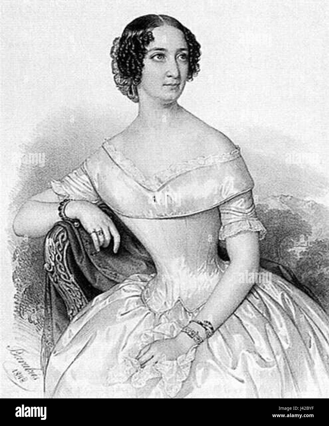 A portrait of Roza Laborfalvi, a Hungarian opera singer renowned for ...