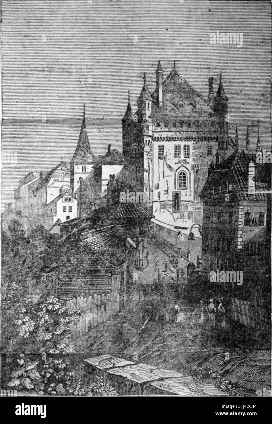 Rooftops panorama Black and White Stock Photos & Images - Alamy