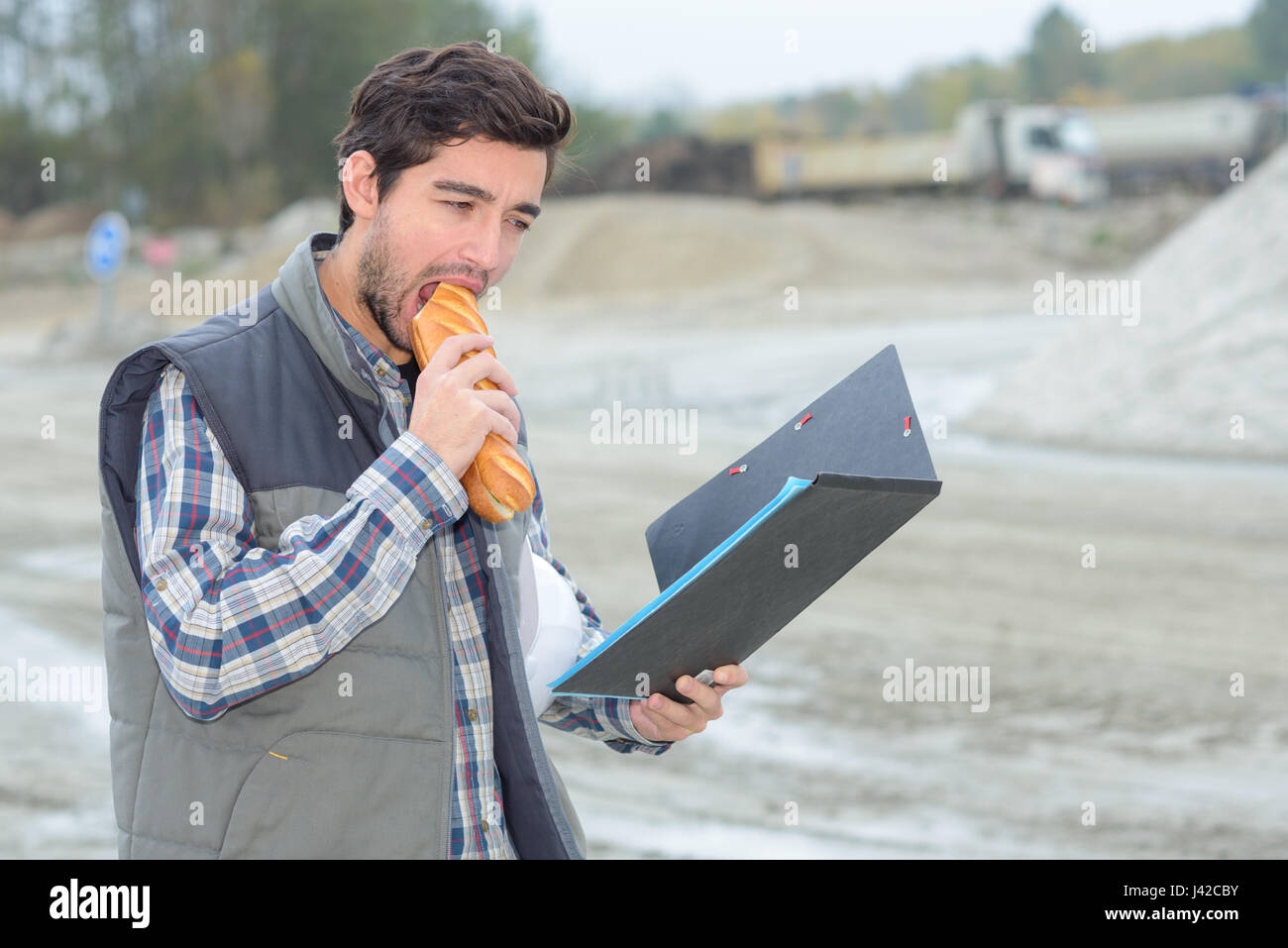 eating a rush meal Stock Photo - Alamy